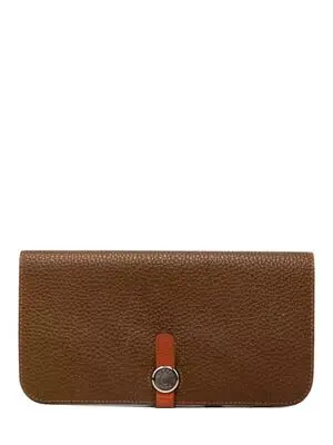 Hermès Dogon Duo Gm Wallet - Brown