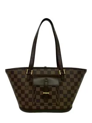 LOUIS VUITTON Damier Ebene Manosque Pm Shoulder Bag - Brown