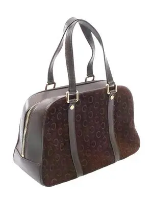 Celine 20th Century Macadam Suede Handbag - Brown