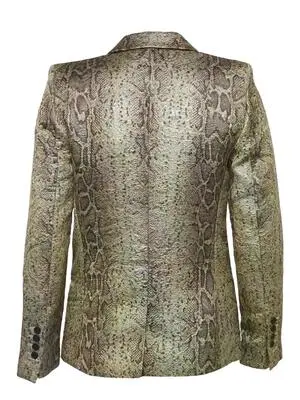 Zadig&Voltaire Python Jacquard Single-breasted Blazer - Neutrals