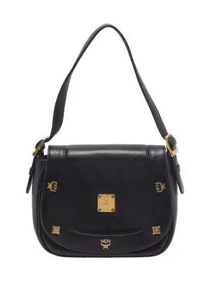 Mcm Flap Shoulder Bag - Black