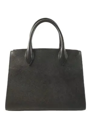Prada Logo Detail Tote Bag - Black