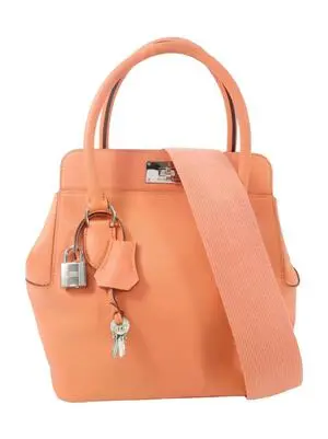 Hermès Toolbox Leather Shoulder Bag - Orange