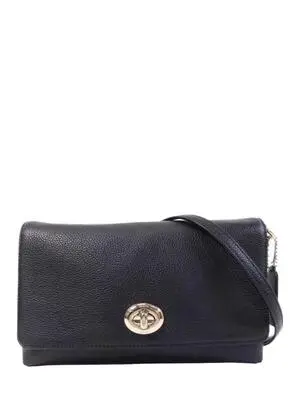 COACH VINTAGE Turn-lock Shoulder Bag - Black