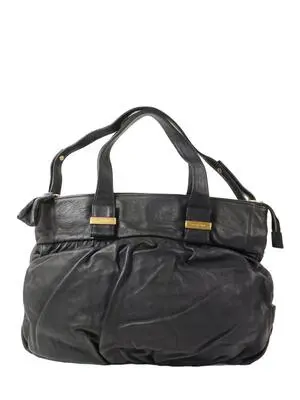 See By Chloé Ruched Shoulder Bag - Black