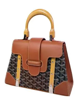 Goyard Saigon Structured Handbag - Brown