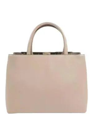 Fendi Small 2 Jours Leather Shoulder Bag - Grey