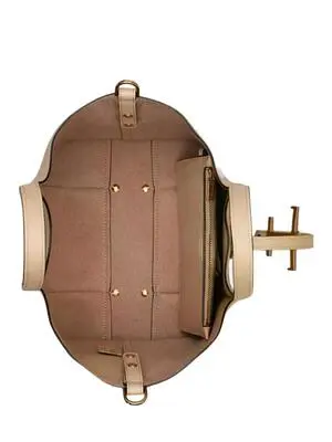 TOD'S Timeless Shopping Bag In Leather - Neutrals