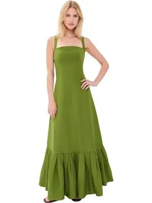 COUPER Margaret Tie-back Gown - Olive