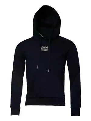 Dolce & Gabbana Embellished Crown Detail Hoodie - Black