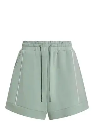 Varley Barnes Piping-detail Shorts - Green