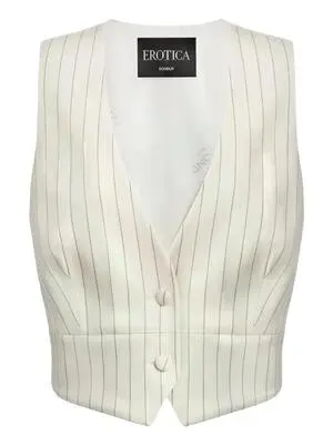 DONDUP Pinstripe Waistcoat - Neutrals