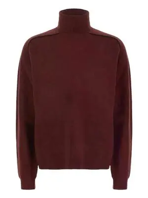 MAISON MARGIELA Contrast-trim Roll Neck Sweater - Brown
