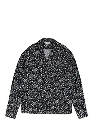 Rhude Bandana-print Elbow-patch Shirt - Black
