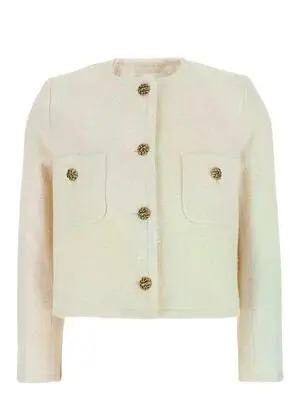 Ba&sh Textured Button-up Jacket - Neutrals