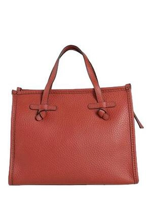 GIANNI CHIARINI GIANNI CHIARINI Pebbled Leather Tote Brick