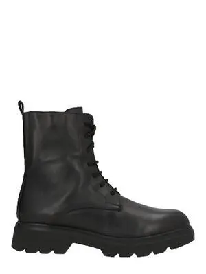 NILA & NILA Leather Lace-up Combat Boots - Black