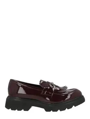 NILA & NILA Loafers In Patent Leather With Fringes And Appliqués - Red