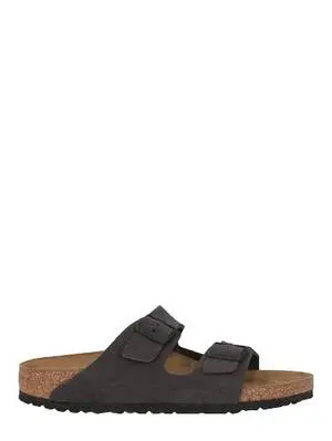 BIRKENSTOCK Suede Leather Sandals - Grey