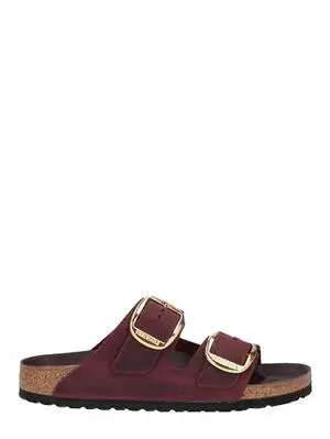 BIRKENSTOCK Leather Sandals With Buckle Fastening - Red