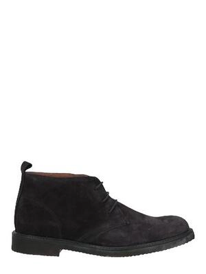 CALPIERRE Midnight Leather Ankle Boots - Midnight Blue