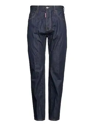 Dsquared2 Straight Leg Dark Wash Denim Jeans - Blue