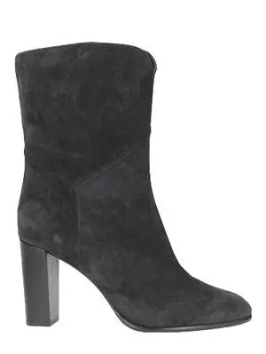 Ba&sh Suede Ankle Boots With Block Heel - Grey