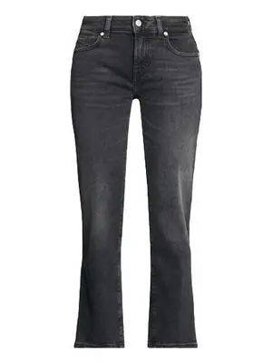 7 For All Mankind Straight Leg Jeans - Black