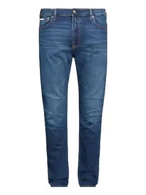 Calvin Klein Tapered Cotton-blend Jeans - Blue
