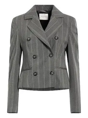 MANILA GRACE MANILA GRACE Double-Breasted Pinstriped Blazer