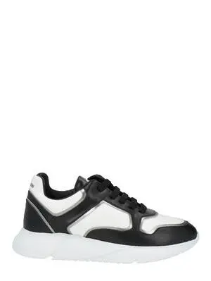 CERRUTI 1881 Calfskin Leather Low-top Sneakers - Black