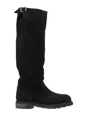 O.X.S. Suede Knee-high Boots - Black
