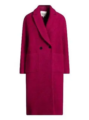 Ba&sh Garnet Virgin Wool & Polyester Coat - Red