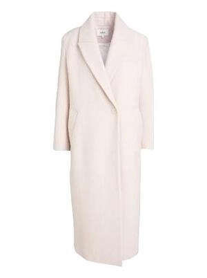 Ba&sh BA & SH Military Green Wool, Polyamide, And Alpaca Wool Blend Coat Cream