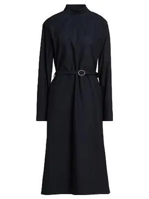 JIL SANDER Midi Dress Midnight Cotton - Blue