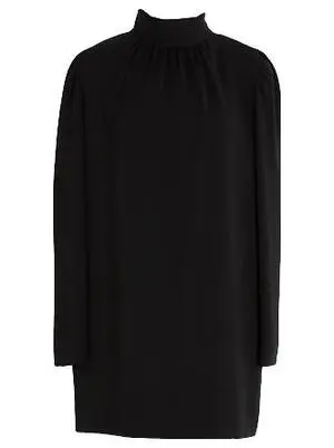 Max Mara Mini Dress In Triacetate And Polyester - Black