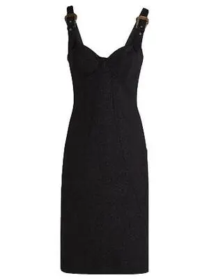 Versace Bodycon Midi Dress - Black