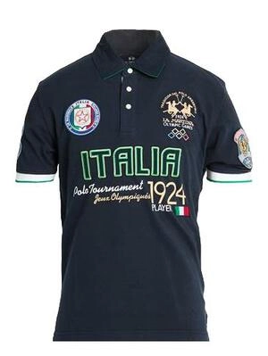 LA MARTINA Polo Shirt Size Cotton - Blue