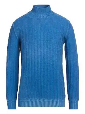 KANGRA Turtleneck Wool Sweater - Blue