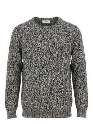 Alpha Studio Wool Crewneck Sweater - Black