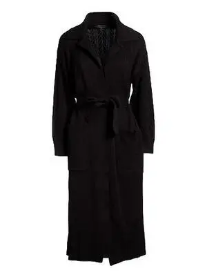 Armani Exchange Long Sleeve Embroidered Logo Cardigan - Black