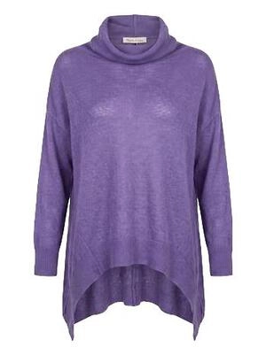 MANILA GRACE MANILA GRACE Wool Blend Turtleneck Sweater Purple