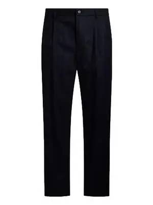 DEPARTMENT 5 Tailored Flannel Tapered Leg Pants - Blue