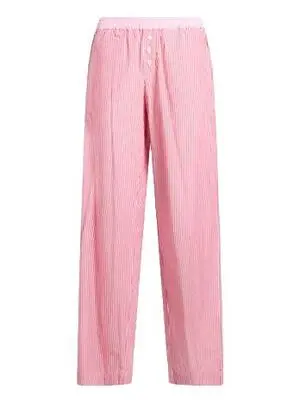 Xirena Cotton Wide-leg Striped Pants - Red