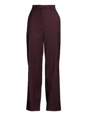 CARACTÈRE Twill Wide-leg Trousers - Red