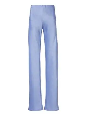 Vince High-waisted Wide-leg Pants - Blue