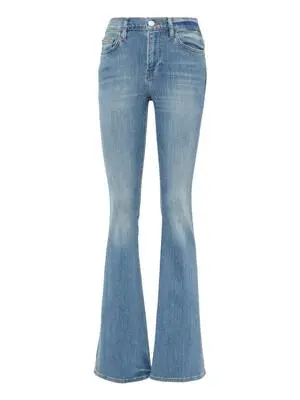 FRAME High-rise Flared Jeans - Blue