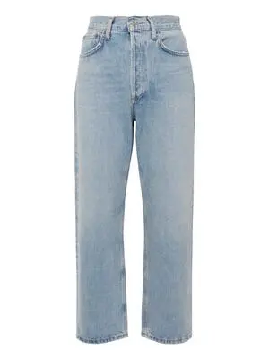 AGOLDE Mid-rise Straight-leg Denim Trousers - Blue