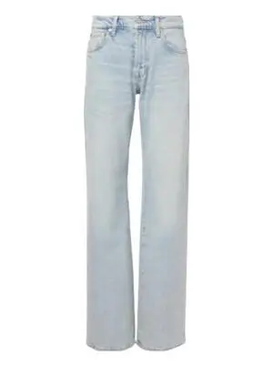 7 For All Mankind Tess High-rise Straight Leg Jeans - Gray