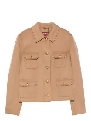 Max Mara Long-sleeve Casual Jacket - Brown